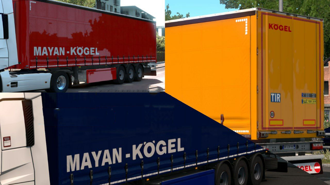 پک پوسته ایرانی تریلر MAYAN برای یوروتراک 2 - KOGEL + شلگیر - پارسی مد