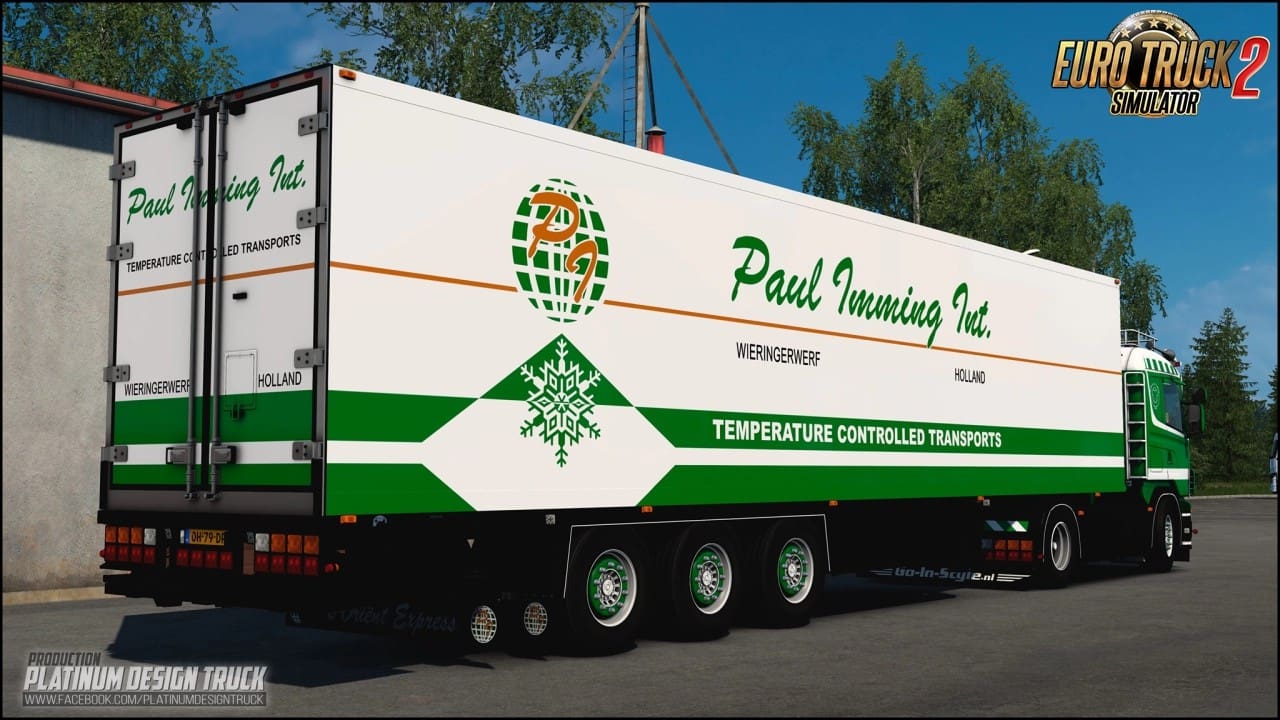اسکانیا سری 4 164 480 + تریلر Paul Imming برای یوروتراک 2 - پارسی مد